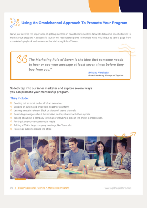 Best Practices For Running A Mentorship Program Together Software